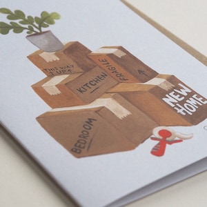 Moving Boxes New Home Card - Etsy
