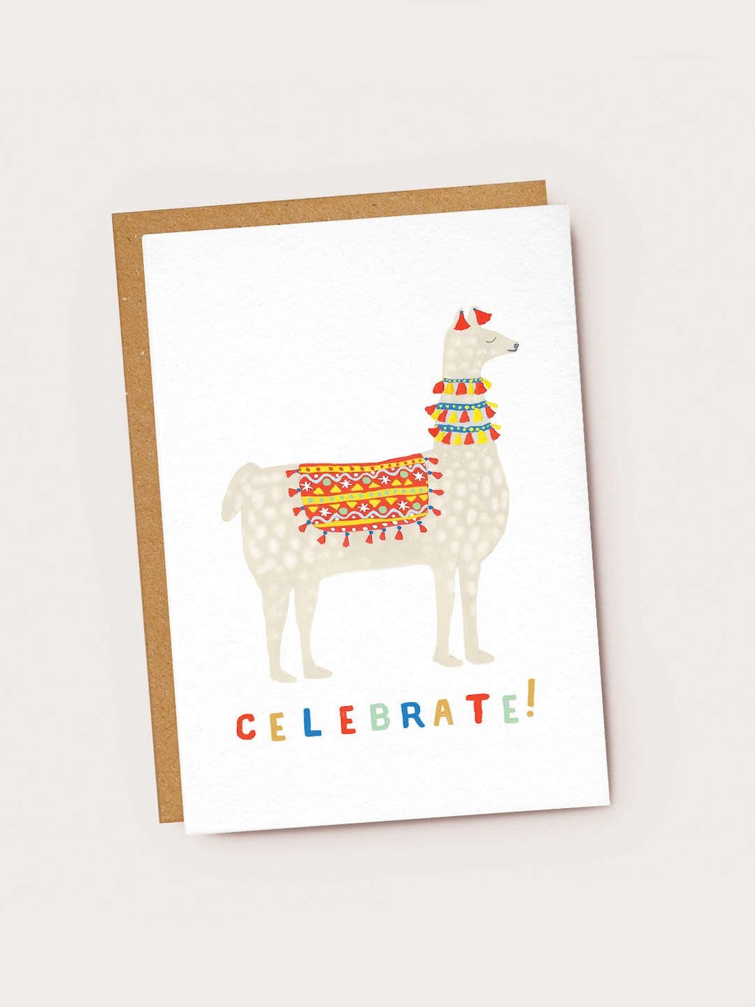 Llama 'celebrate!' Card - Etsy
