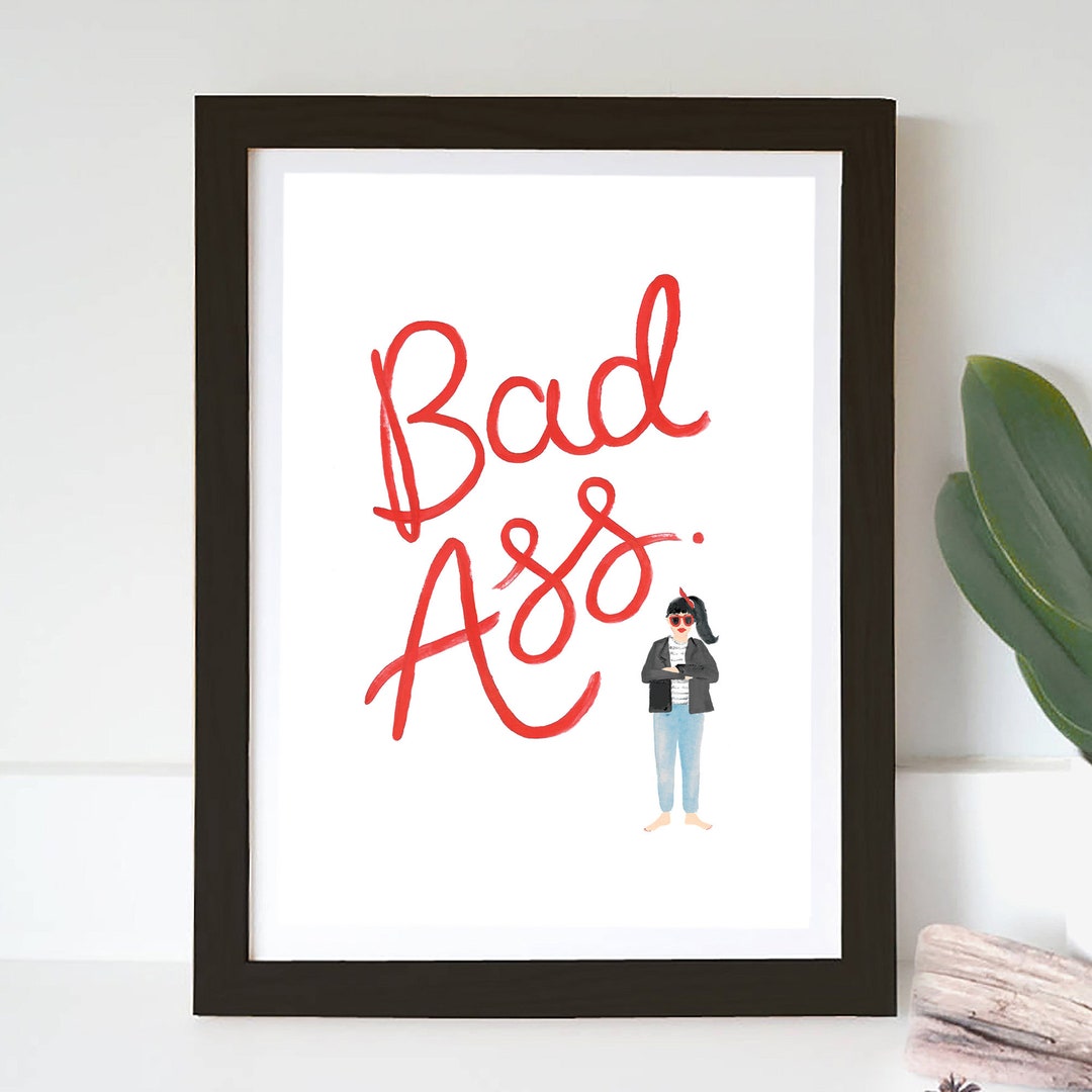 Bad Ass Illustration Art Print. - Etsy