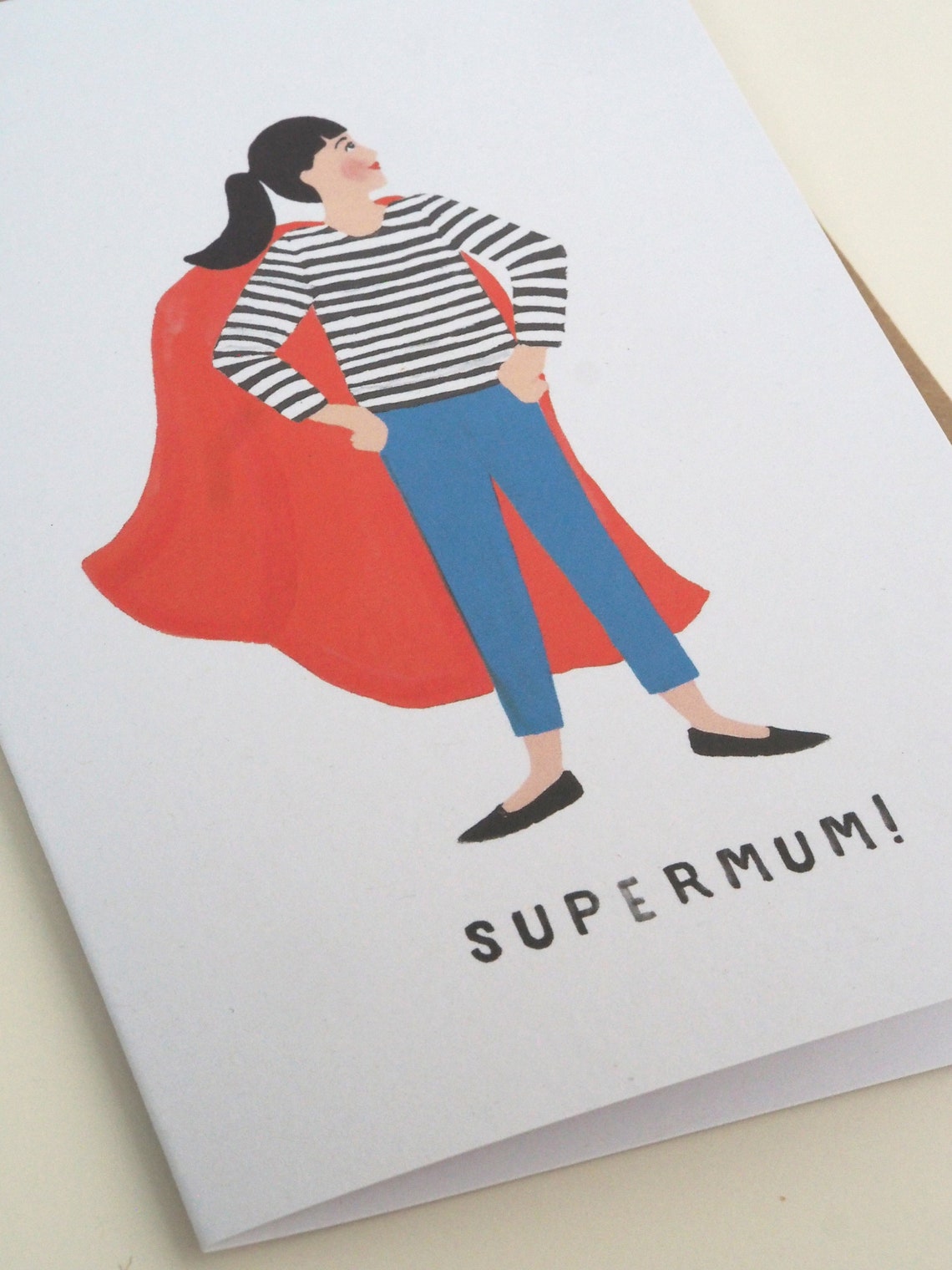 Supermum Mother's Day Greeting Card - Etsy