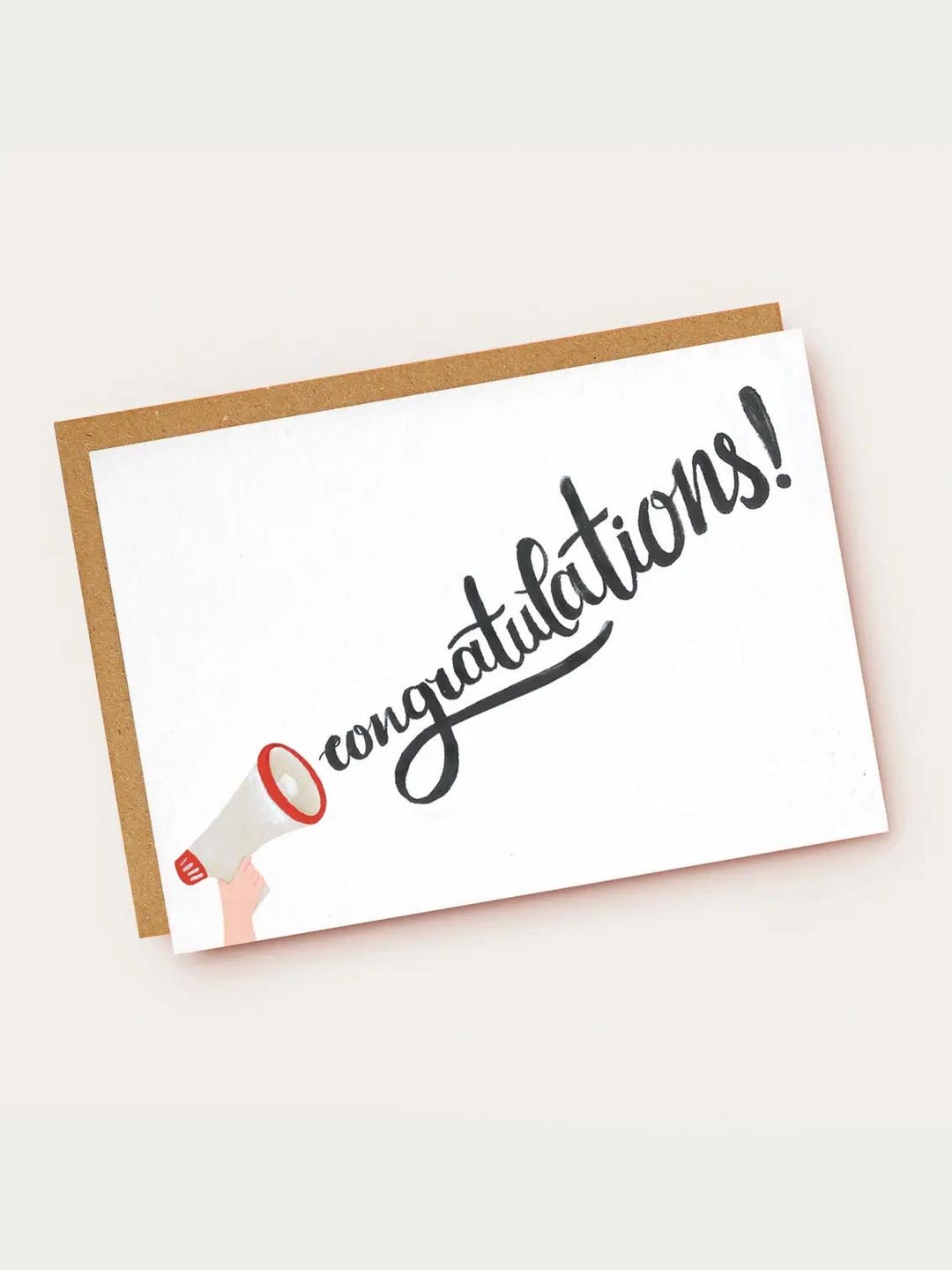 Megaphone Congratulations Card - Etsy