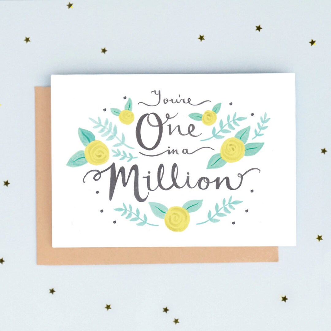 One in a Million Card - Etsy
