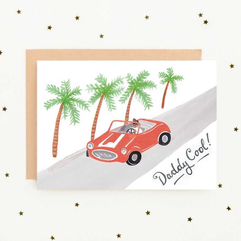 Daddy Cool Father's Day Card - Etsy