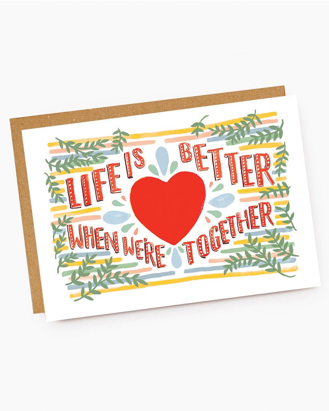 Life is Better When We're Together Greeting Card - Etsy