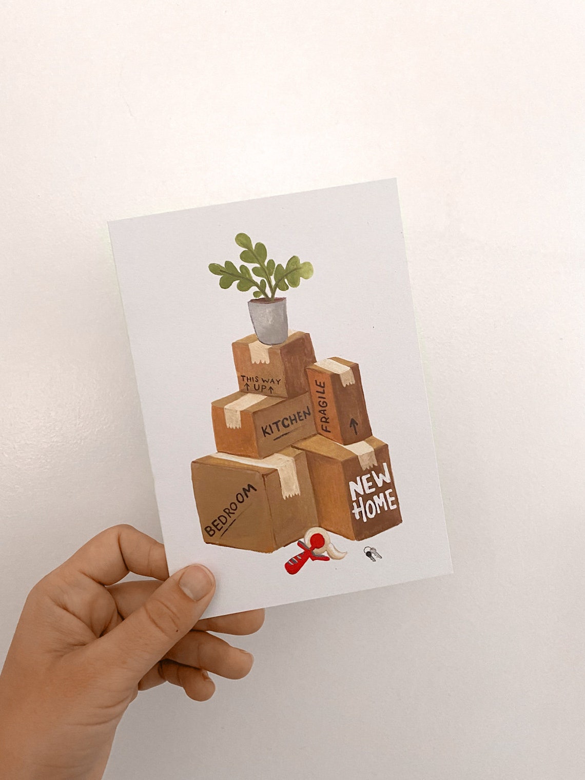 Moving Boxes New Home Card - Etsy