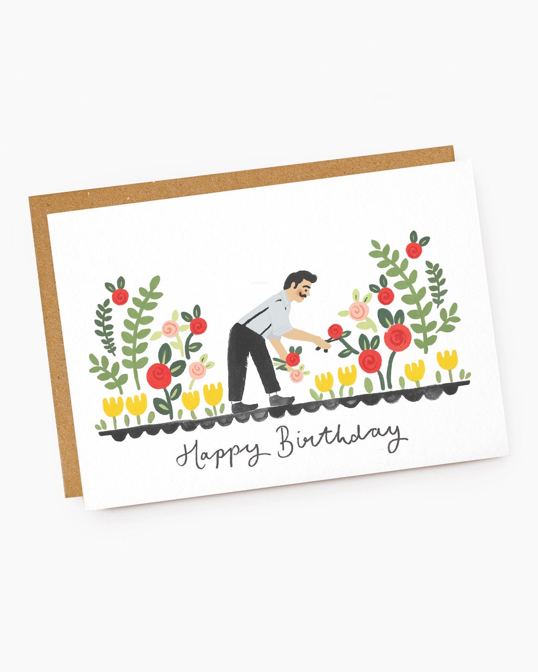 Gardener Birthday Card - Etsy