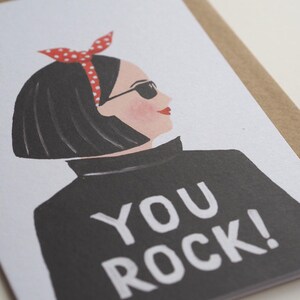 You Rock! Friendship Card - Etsy