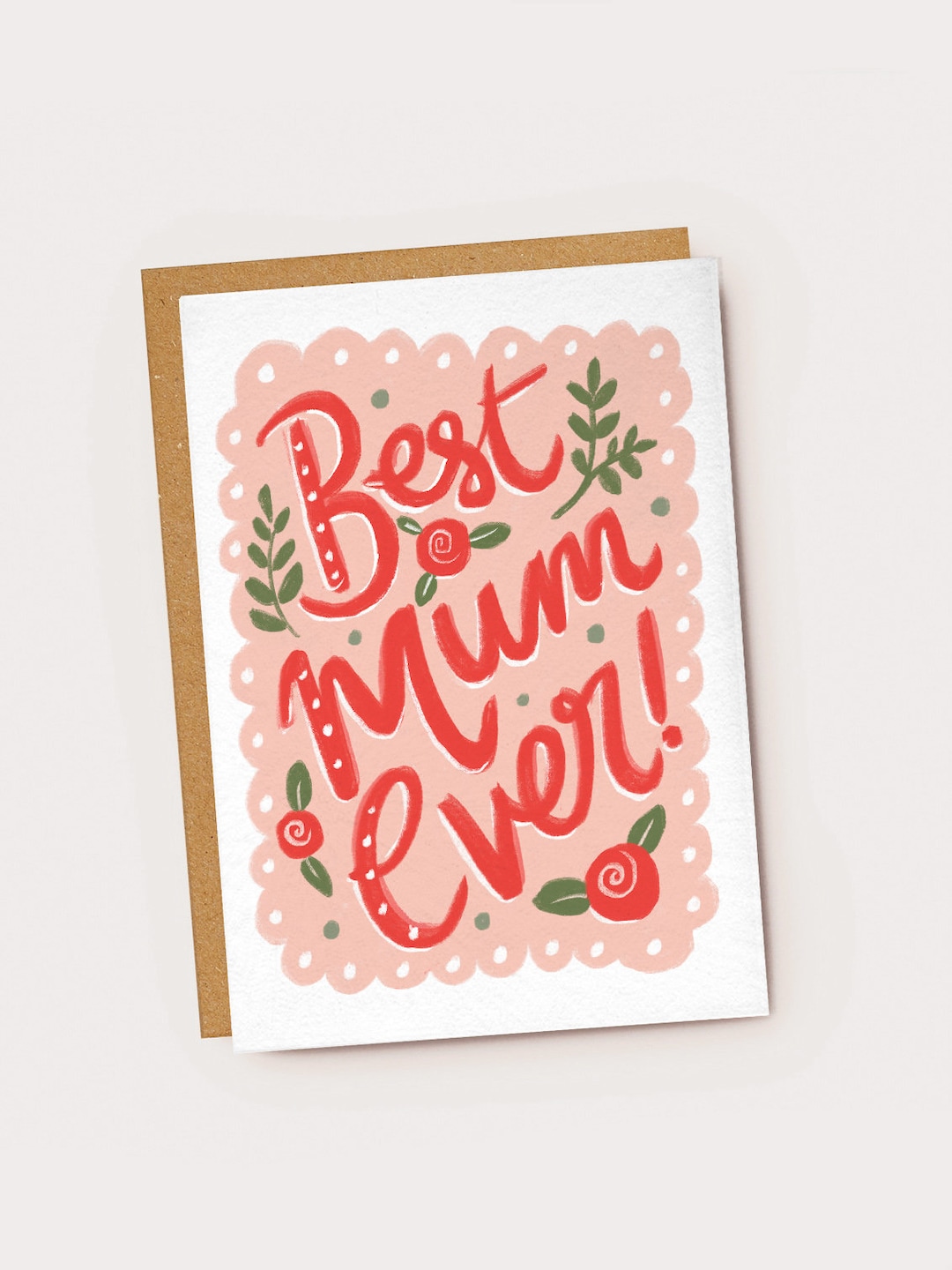 Best Mum Ever Hand Lettered Card - Etsy
