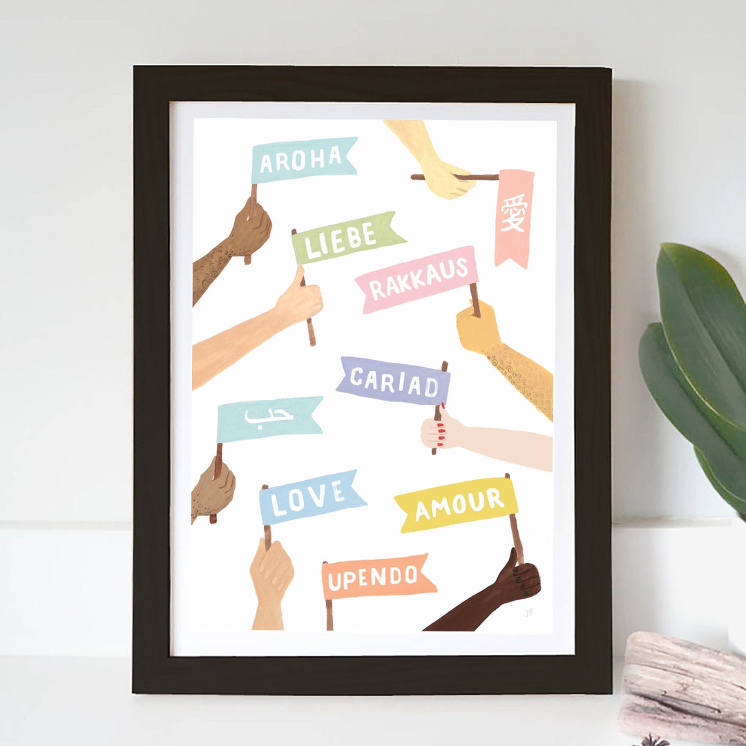 Love Flags Art Print. - Etsy