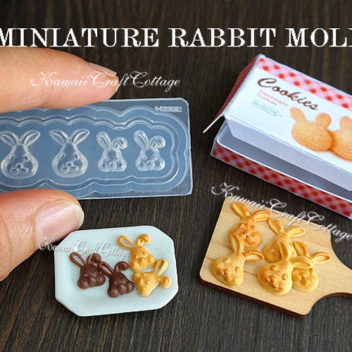 Tiny Chocolate Easter Rabbit Bunny Mold TINY Miniature Clay - Etsy