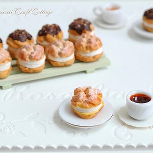 1:6 Miniature Choux Cream Puffs Pastry French Choux Bun Bakery - Etsy