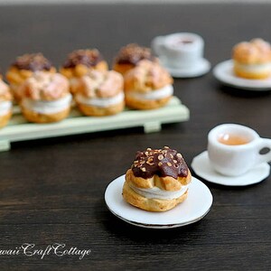 1:6 Miniature Choux Cream Puffs Pastry French Choux Bun Bakery - Etsy