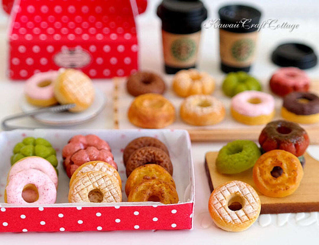 Miniature Food Donuts Doughnuts Bakery Pastry Miniature - Etsy