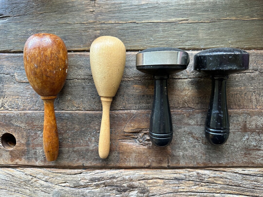 Primitive Collection of 4 Antique Wood Sock Darner, Vintage Sewing Room ...