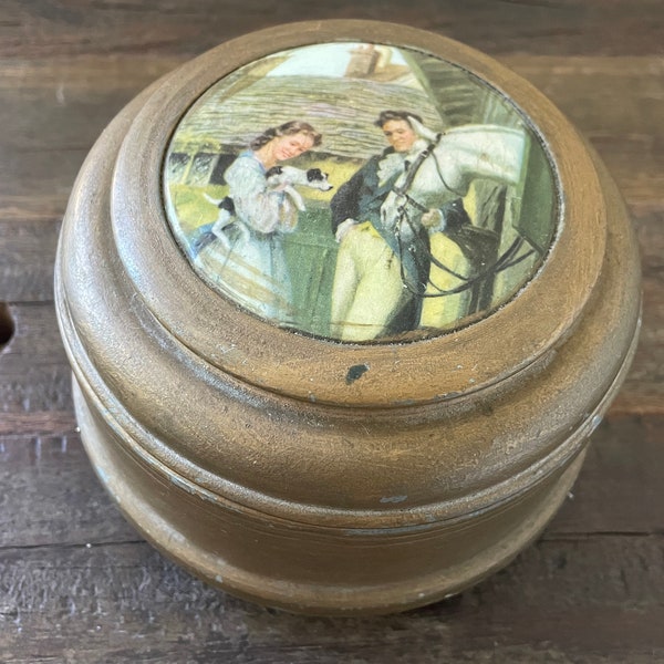 Powder Puff Jar - Etsy
