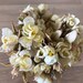 Ivory Cream Roses Bouquet Silk Flowers - Etsy