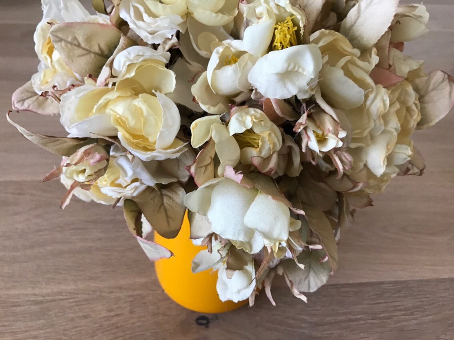 Ivory Cream Roses Bouquet Silk Flowers | Etsy