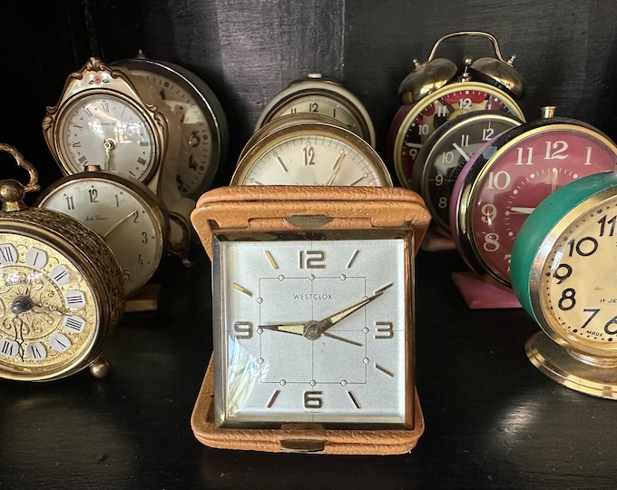 Vintage Westclox Travel Alarm Clock | Wind-up | Germany | Mid Century ...