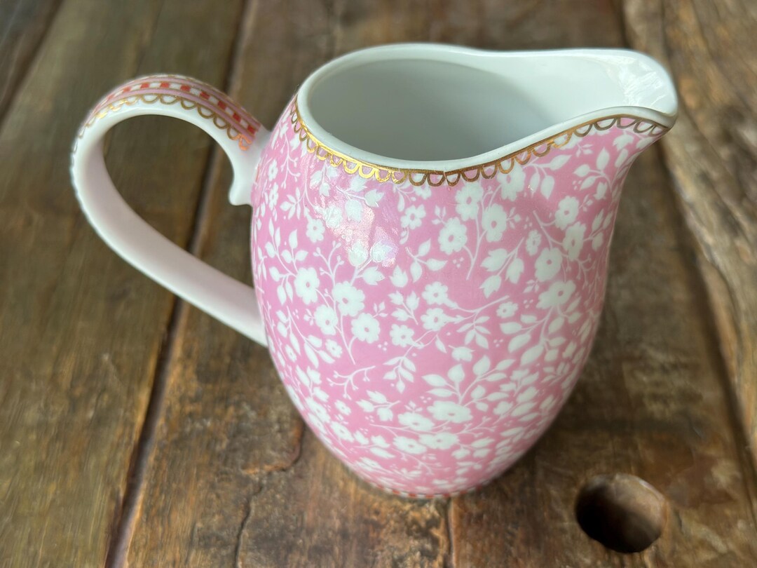 Pip Studio Milk Jug – Floral Pink Design - Etsy