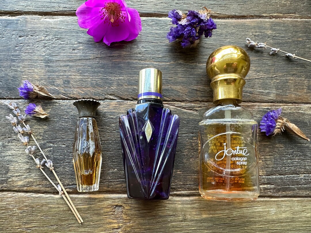The Dramatic Collection - Lot of 3 Mini Vintage Perfume Bottles - Clear ...