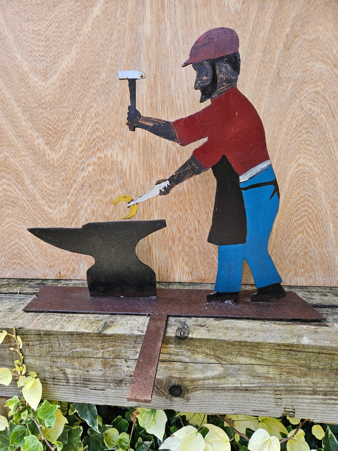 Vintage Blacksmith Sign Horse Farrier Sign Steel Blacksmiths Signage ...