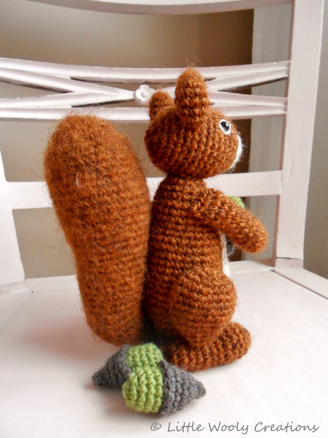 Crochet pattern Benjamin the squirrel US terms amigurumi - Etsy Nederland
