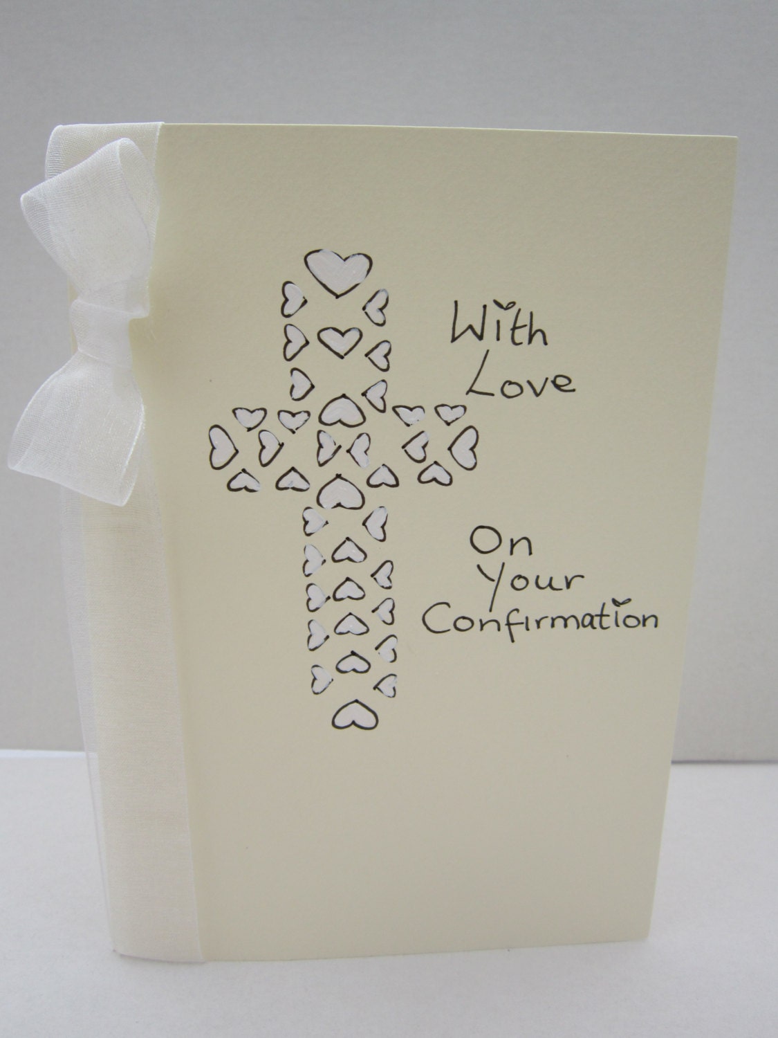 Handpainted Card Confirmation Card Holy Communion Handmade - Etsy UK