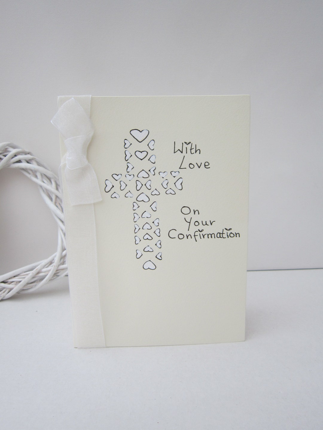 Handpainted Card, Confirmation Card, Holy Communion, Handmade Card ...
