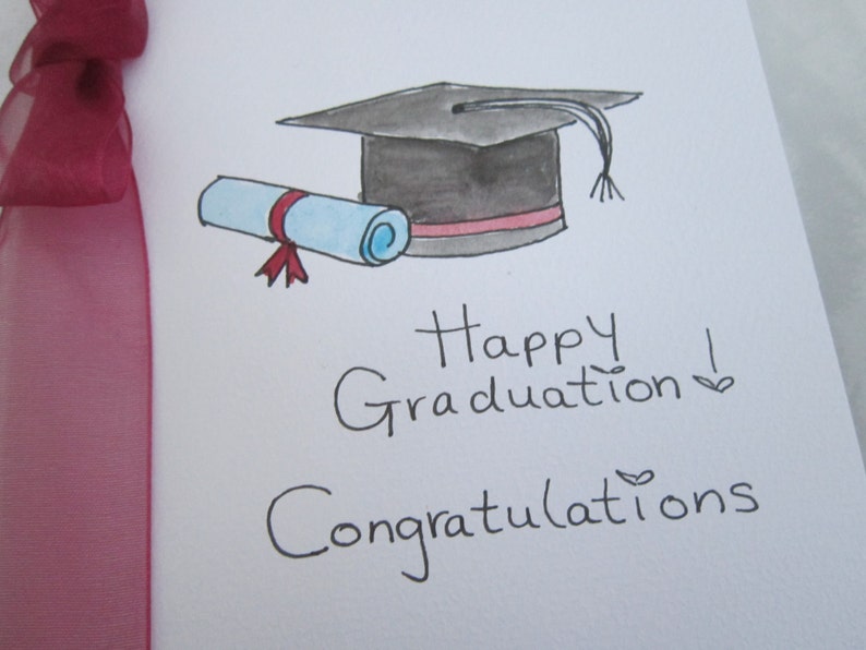 Graduation Card Watercolour Card Handpainted Card Daughter - Etsy UK