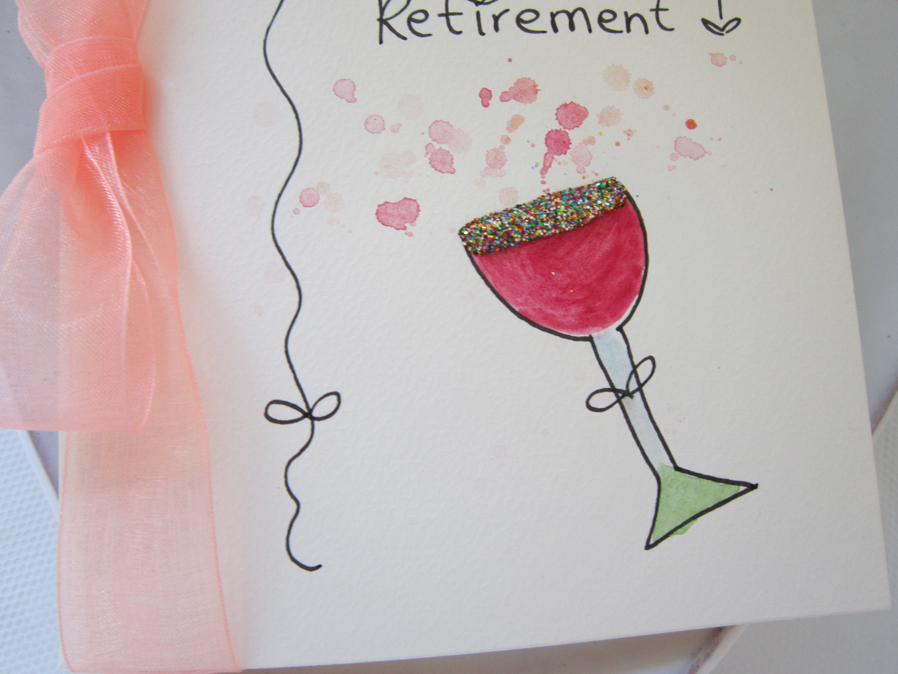 Retirement card watercolour card retiring card retirement | Etsy