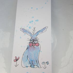 Bookmarks, Set of 3, Watercolour Original, Bunny Rabbits, Butterfly ...