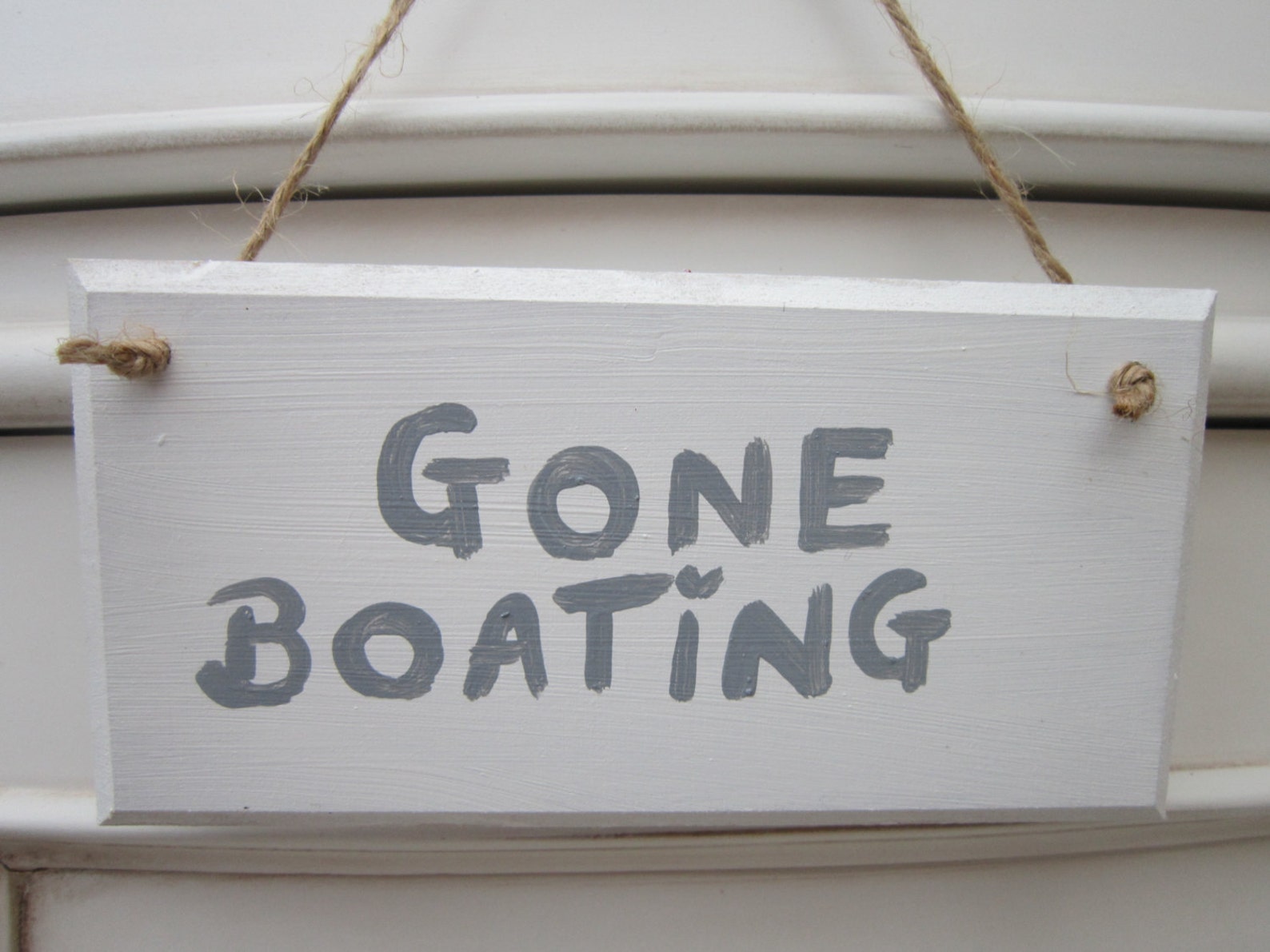 Gone Boating Wooden Sign Handpainted Sign Shabby Chic - Etsy