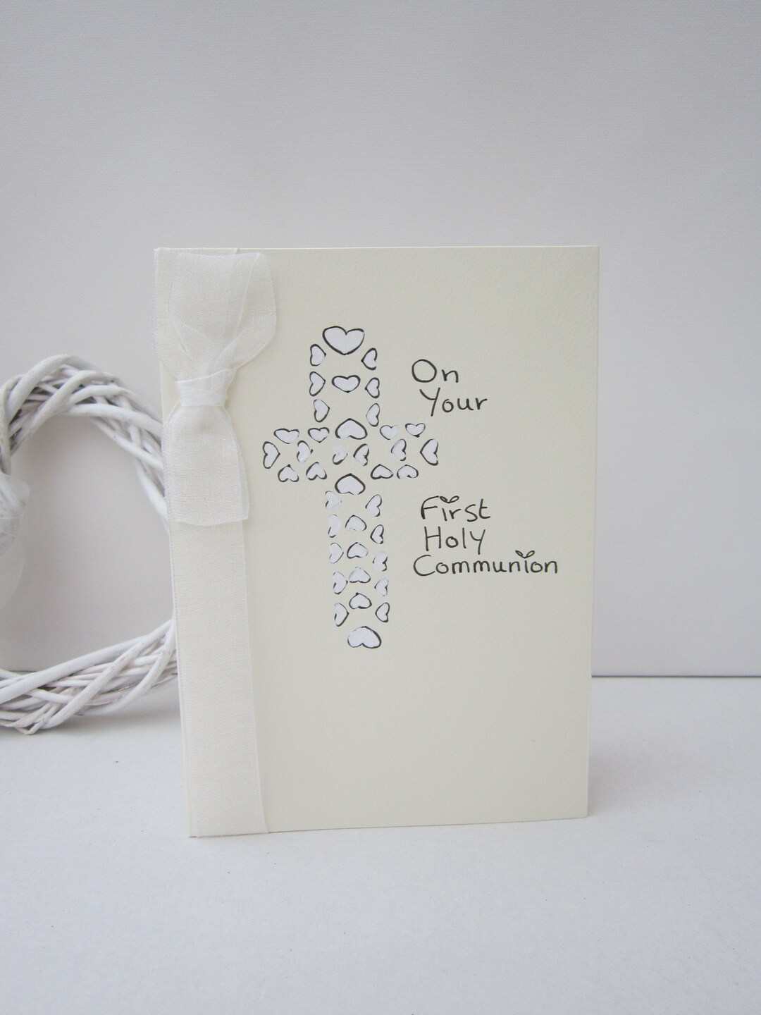 First Holy Communion, Hand Painted Card, Handmade Card, Holy Communion ...
