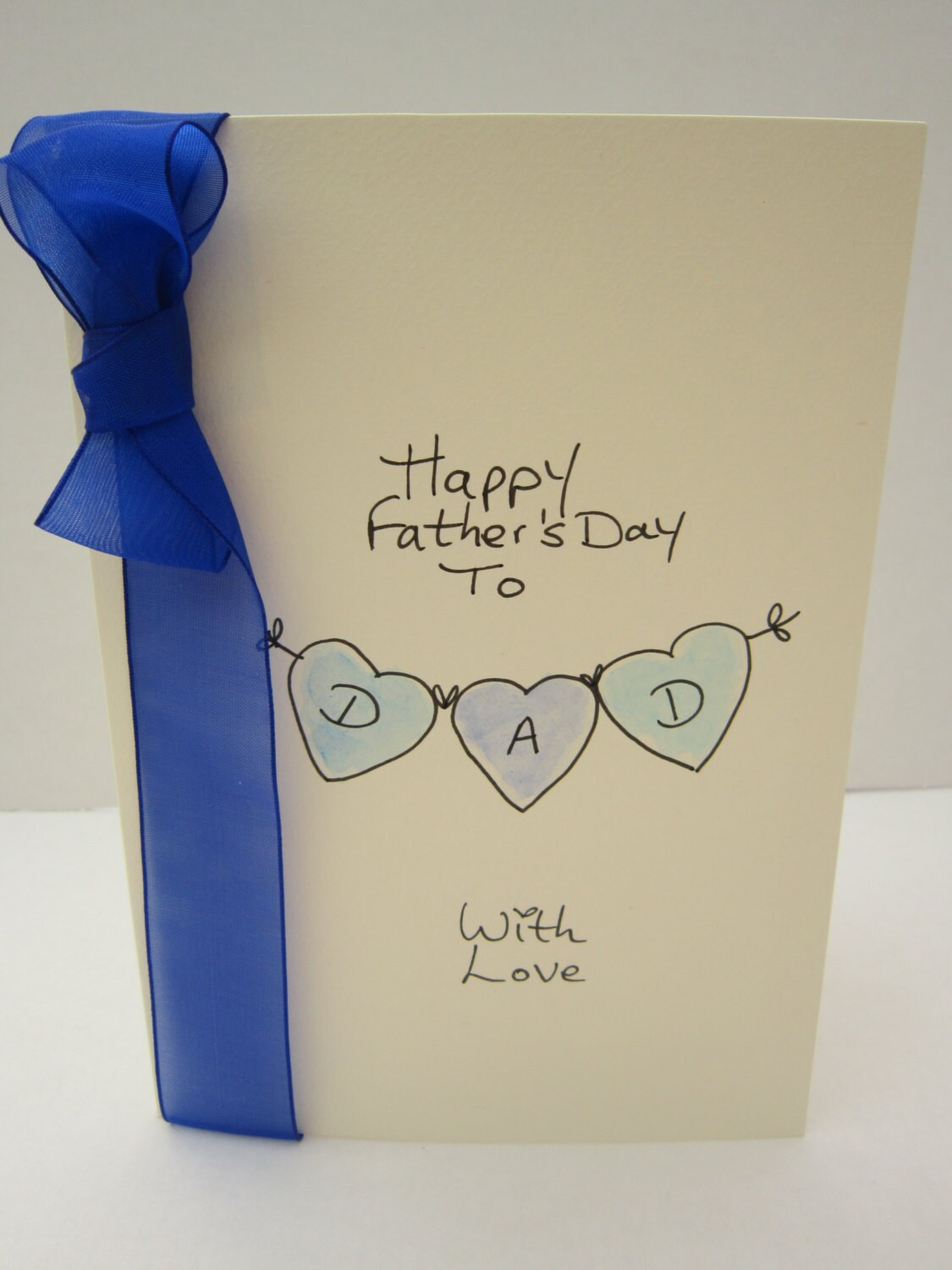 Watercolour Dad Card Father's Day Card hand painted | Etsy