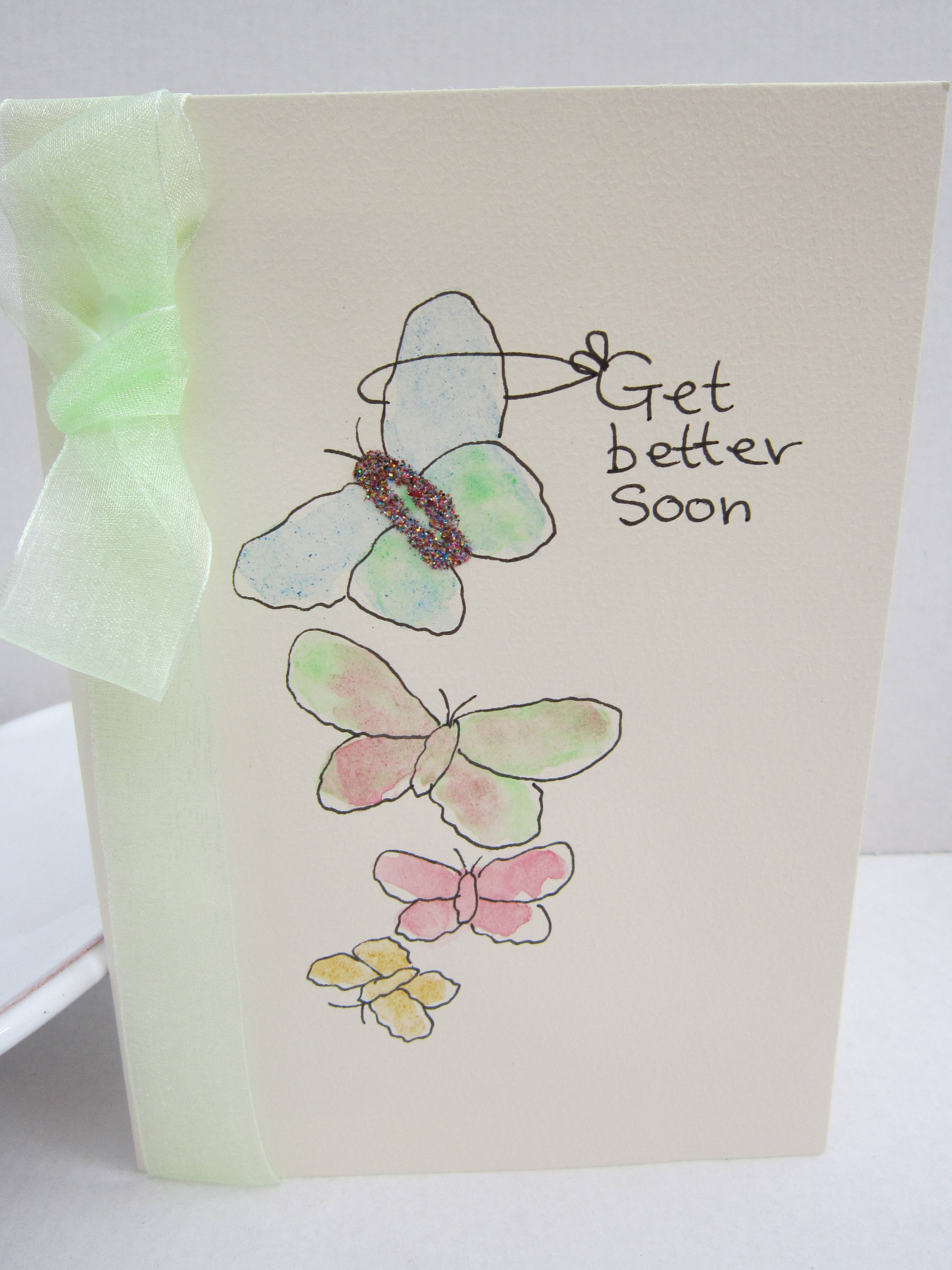 Get Better Card watercolour card get well card wish you | Etsy