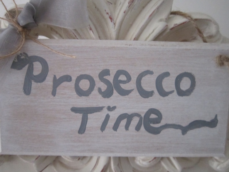 Prosecco Sign Hand Painted Prosecco Time Wooden Sign - Etsy UK