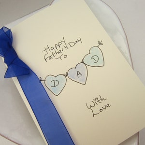 Watercolour, Dad Card, Father's Day Card, Hand Painted Card, Father's ...