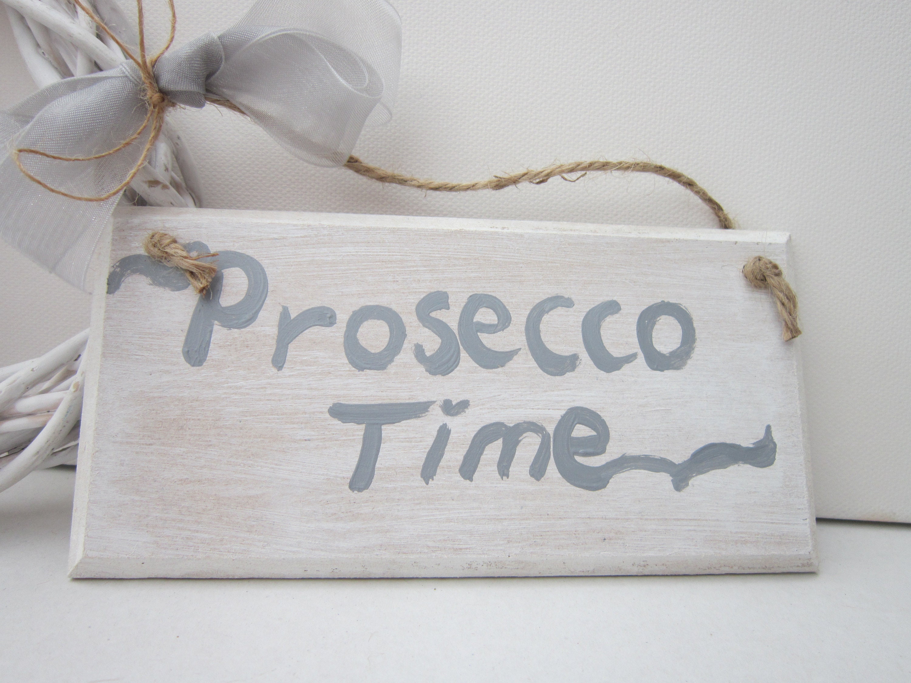 Prosecco Sign Hand Painted Prosecco Time Wooden Sign - Etsy UK