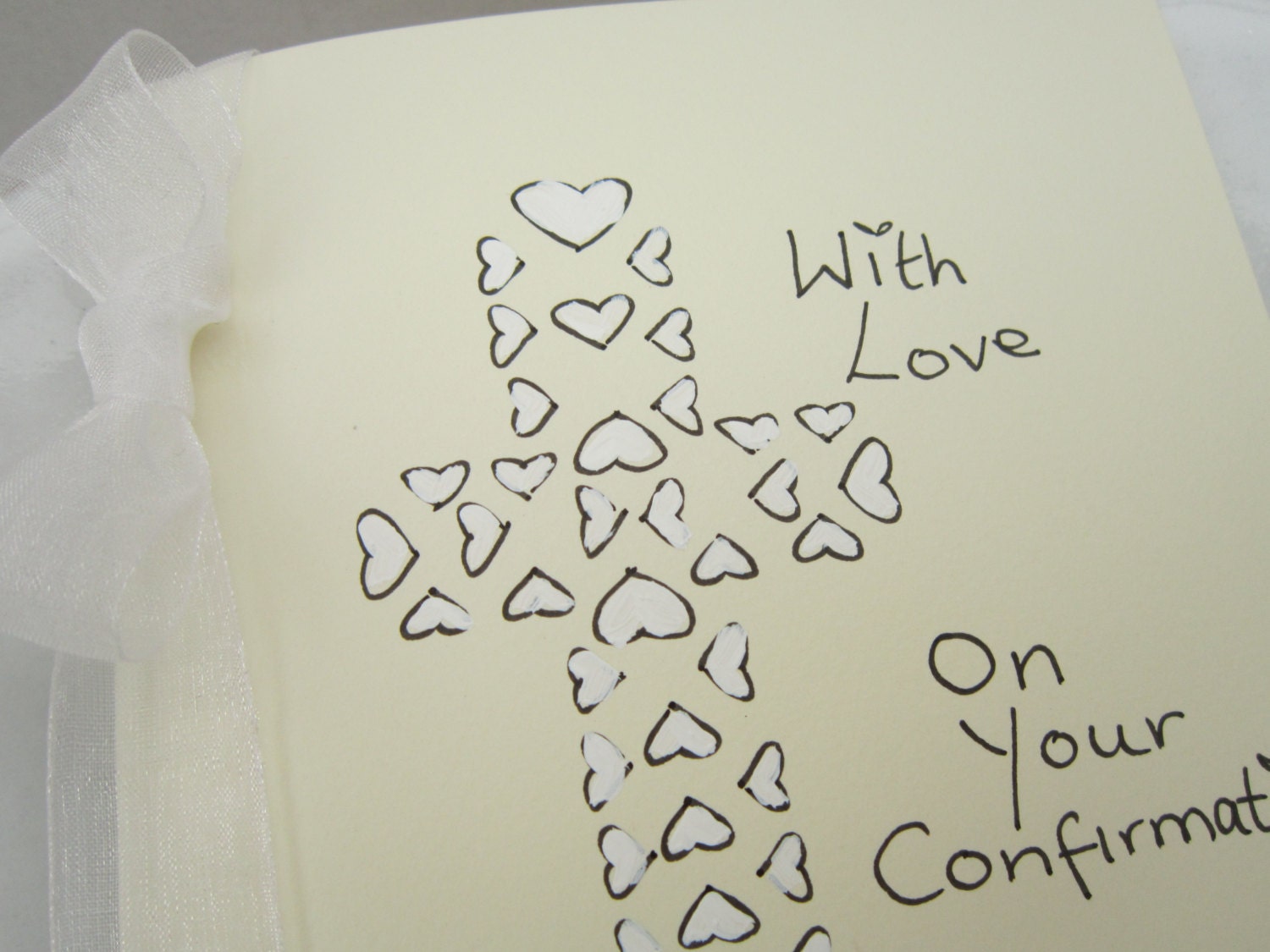 Handpainted Card Confirmation Card Holy Communion Handmade - Etsy UK