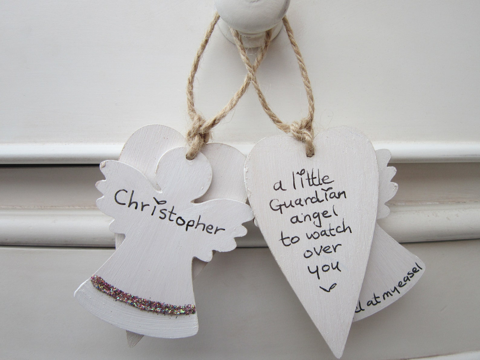 Angel Guardian Angel Angel Gift Hand Painted Xmas Gift - Etsy UK