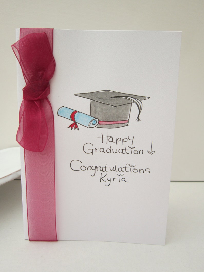 Graduation Card Watercolour Card Handpainted Card Daughter - Etsy UK
