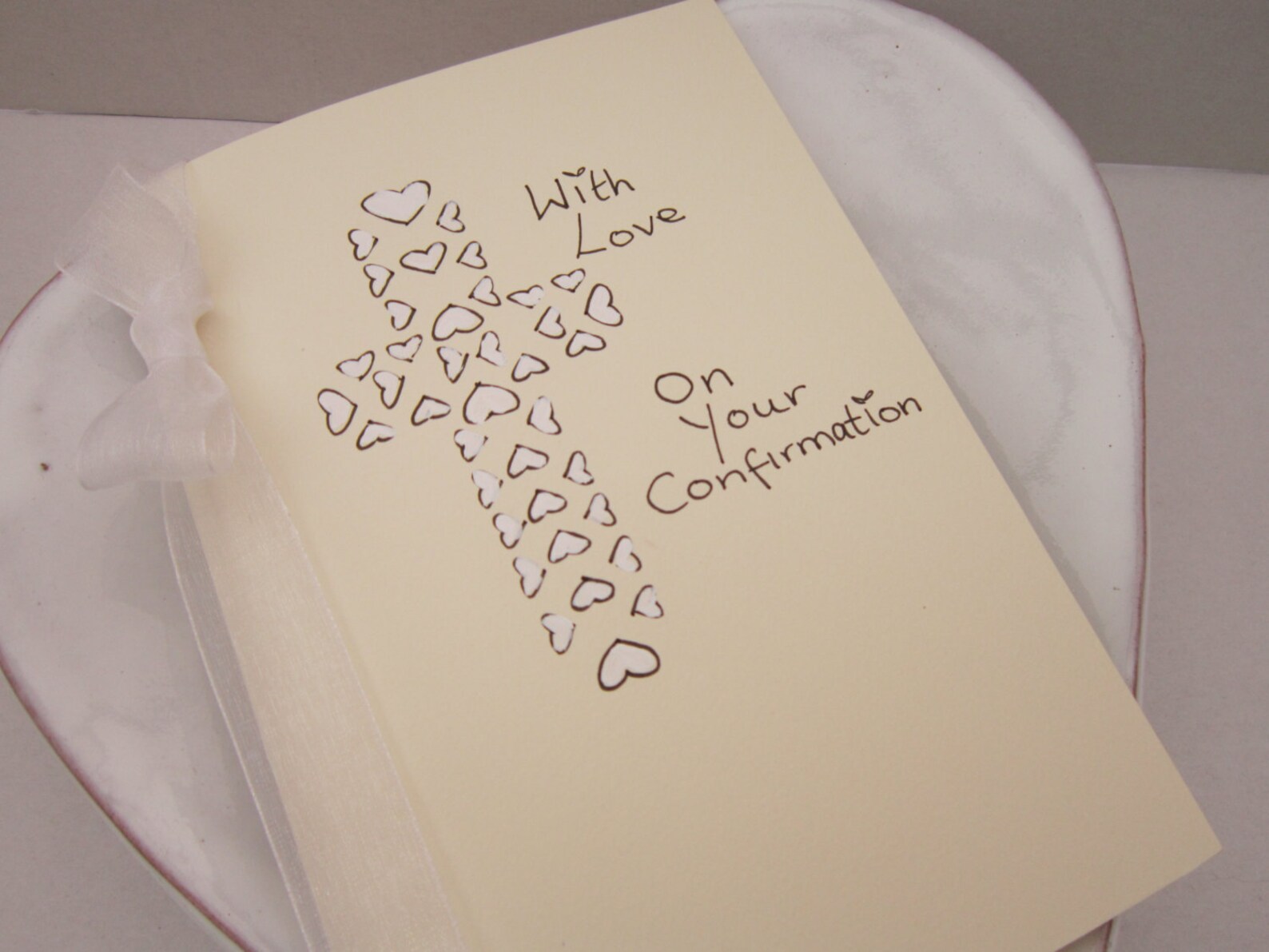 Handpainted Card Confirmation Card Holy Communion Handmade - Etsy UK
