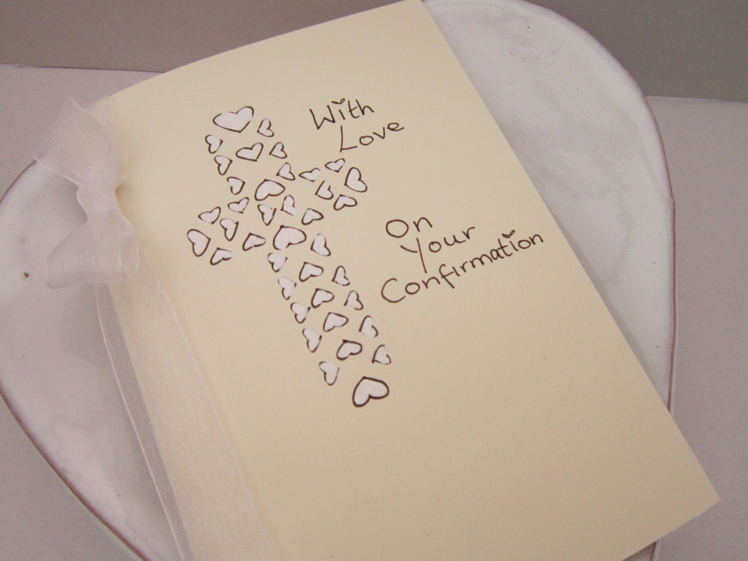Handpainted Card Confirmation Card Holy Communion Handmade - Etsy UK