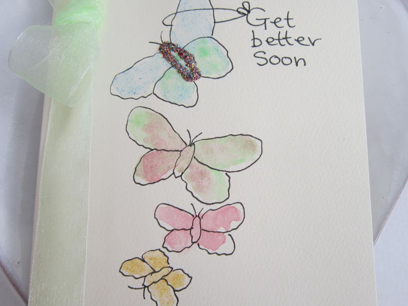 Get Better Card watercolour card get well card wish you | Etsy