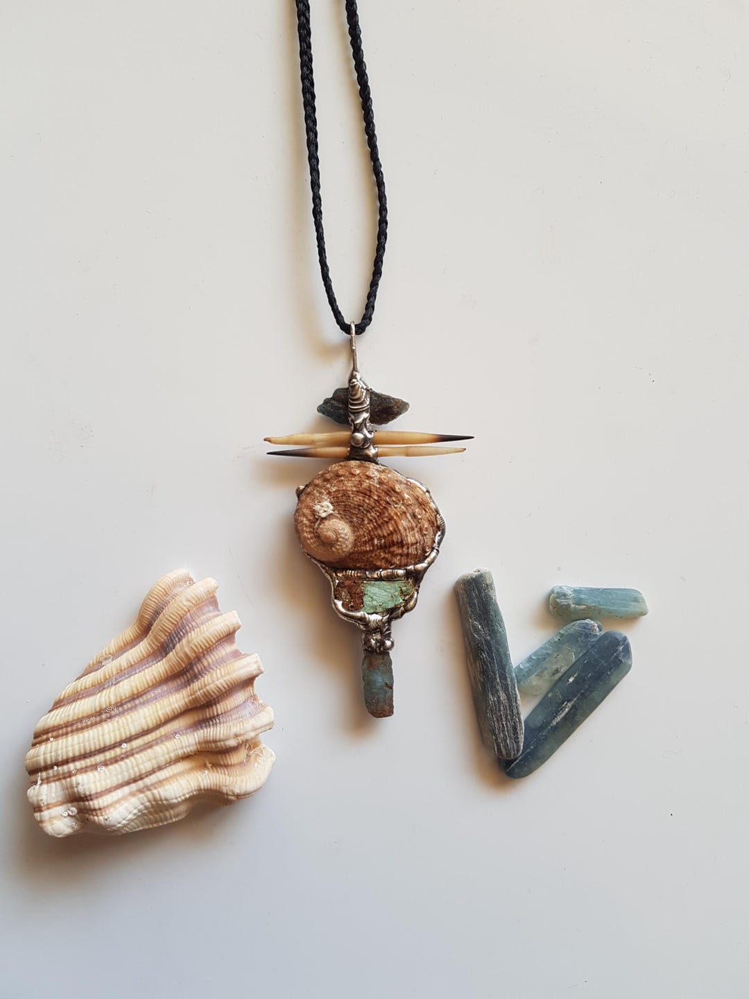 Medicinal Pendant, Australian Kyanite, Raw Australian Turquoise ...