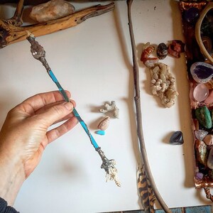 Crystal Wand, Australian Quartz, Shell, Mermaid, Selkie, Ocean Magic ...