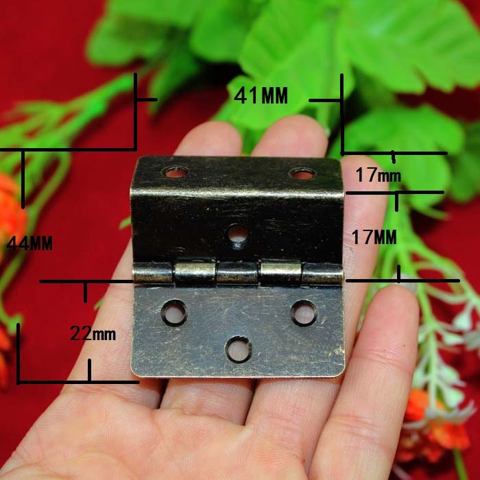 6 Bronze Right Angle Hinges Metal Three Fold Hinges 90 | Etsy