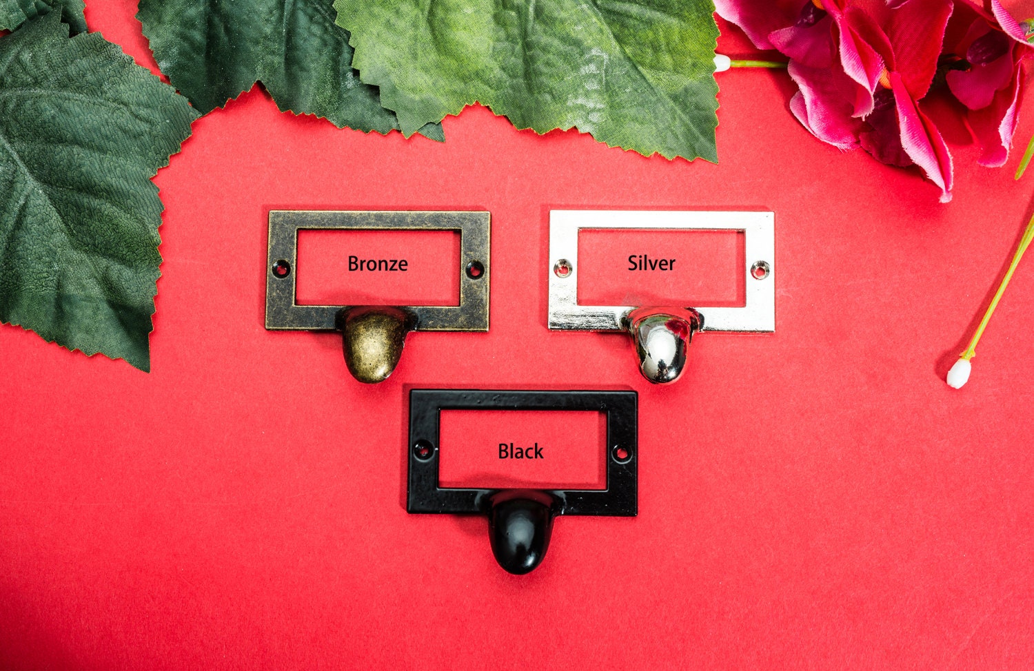 4 Tags Plate Frames Holder Metal Drawer Chest Tag Card - Etsy