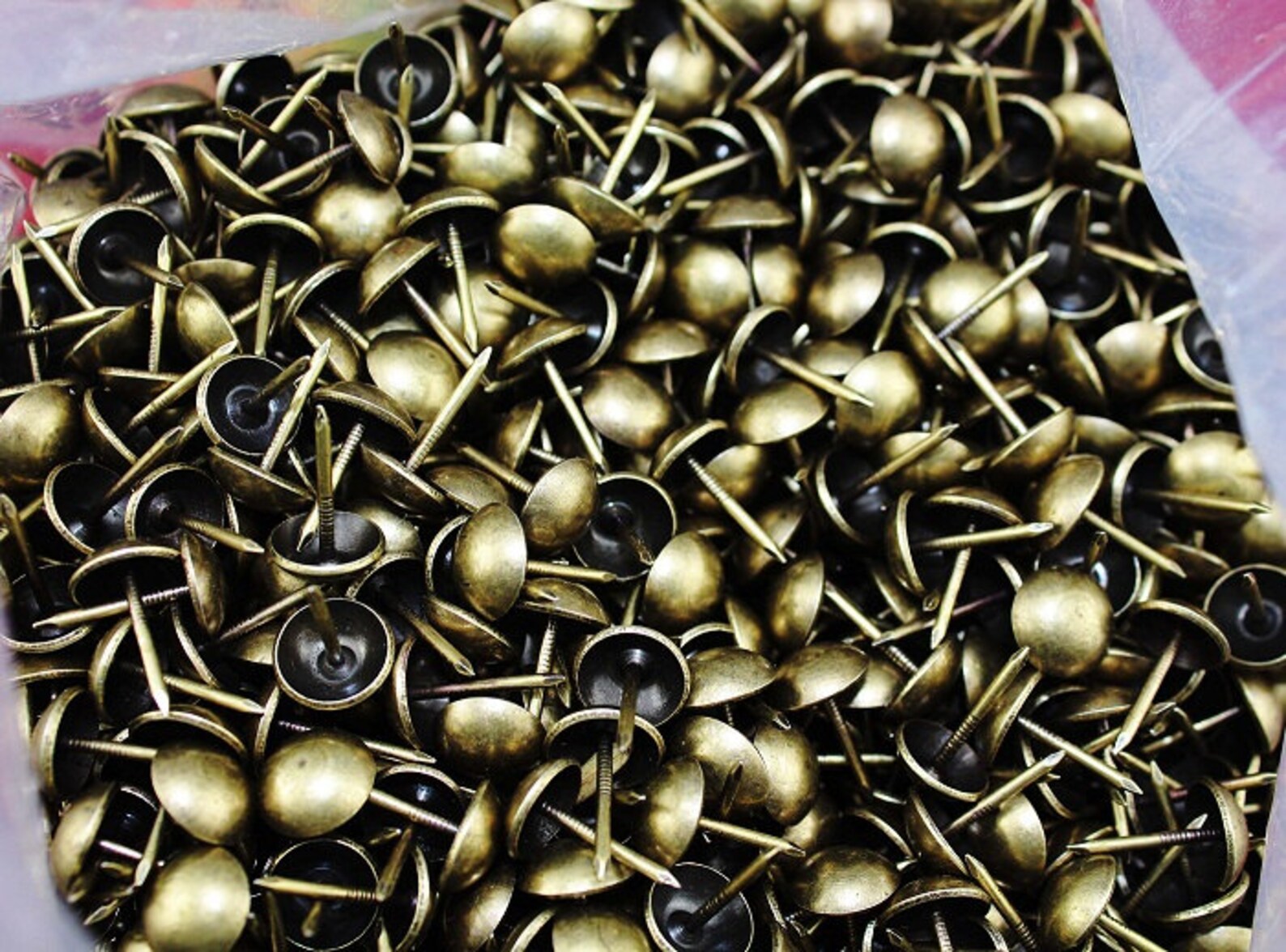 100 Domed Head Tacks Bronze Iron Finish Decorative Nails | Etsy