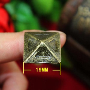 10 Square Tacks Vintage Four Sides Bronze Color Upholstery Iron Nail ...